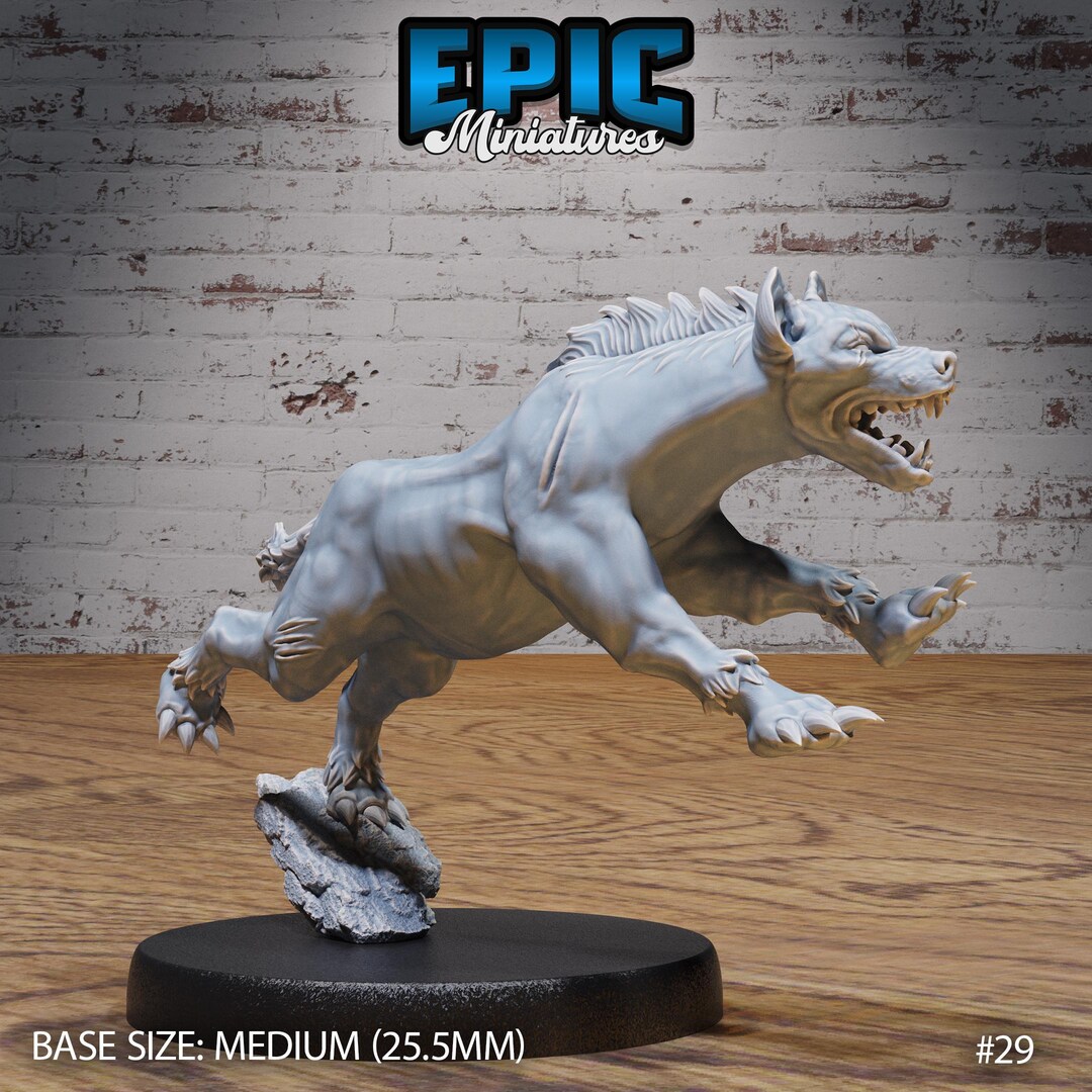 Hyena by Epic Miniatures |TTRPG|DND| Pathfinder| Dungeons and Dragons ...