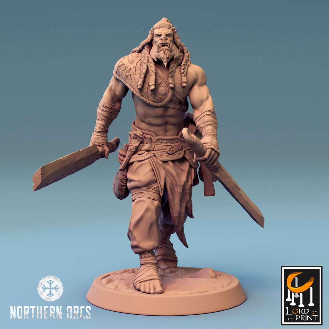 Orc Swords by Rescale Miniatures Northern Orcs TTRPGDND Pathfinder ...