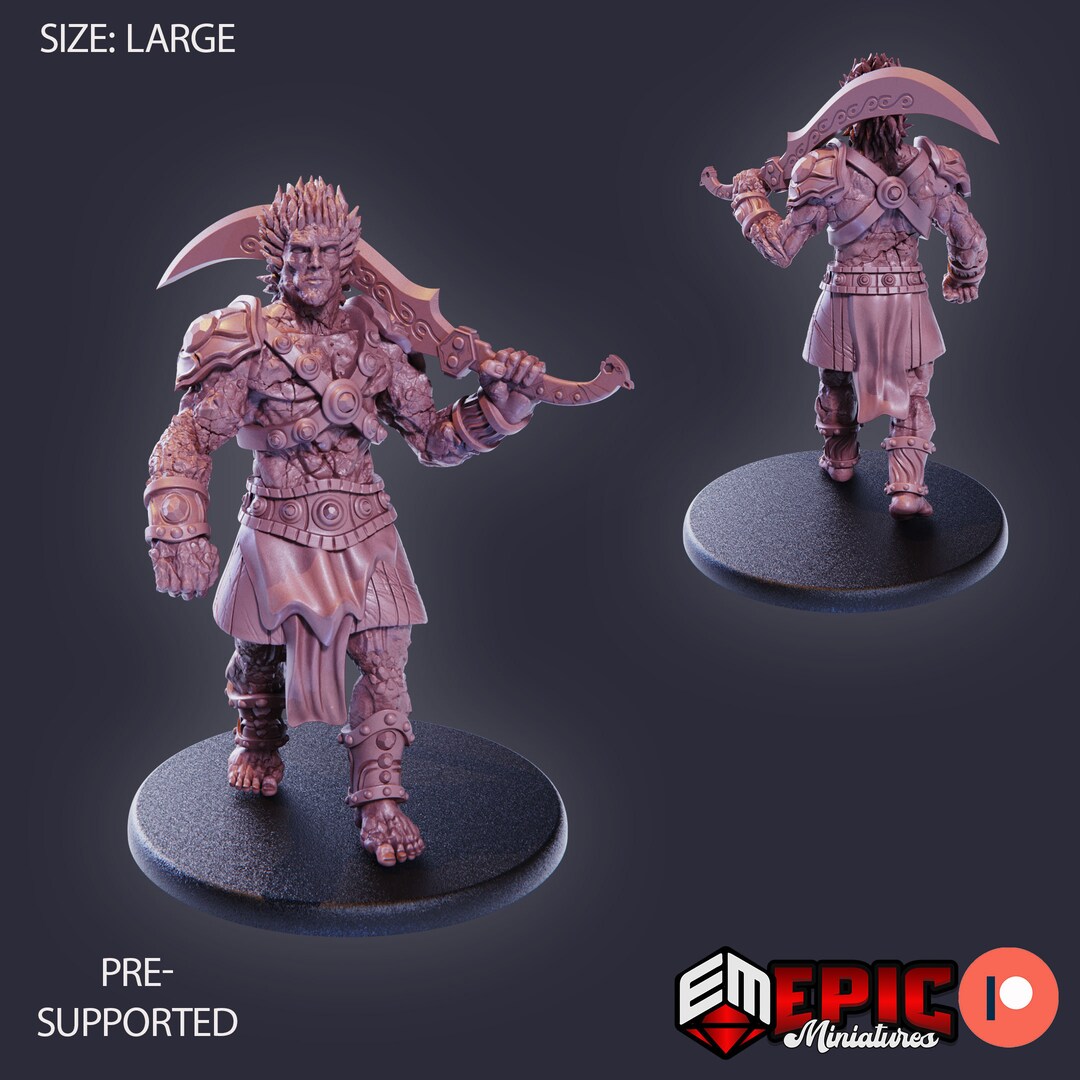 Dao Male by Epic Miniatures| Burning Lands Set 38|TTRPG|DND| Pathfinder ...