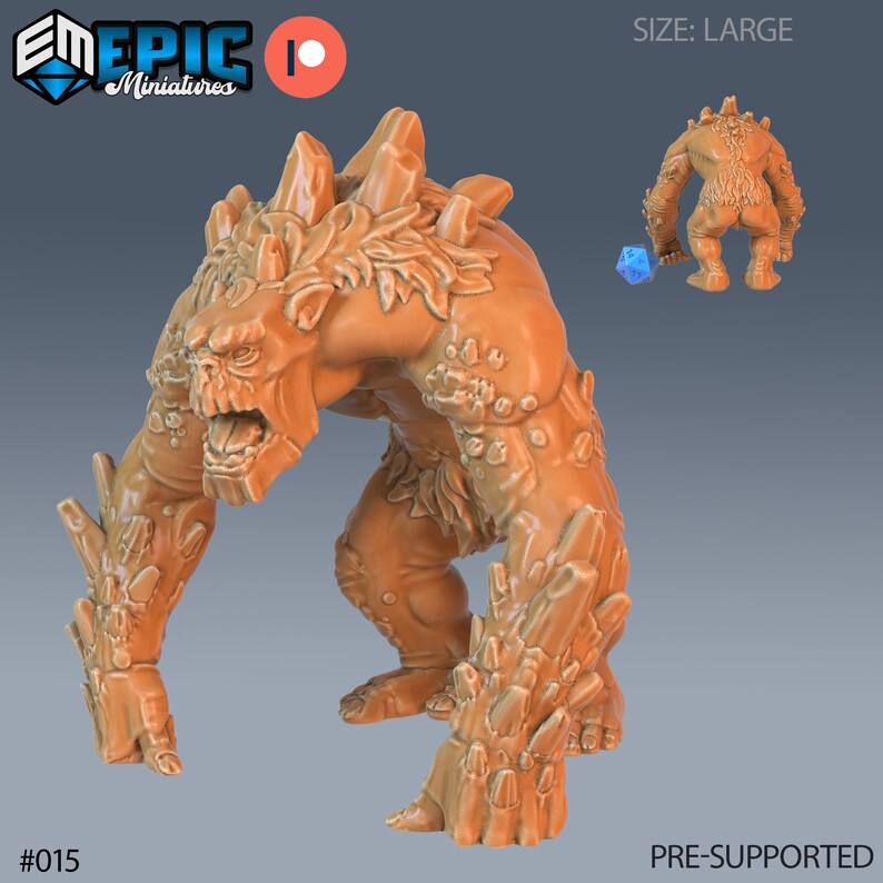 Mountain Troll by Epic Miniatures| Twin Mountains Set 2 |TTRPG|DND ...