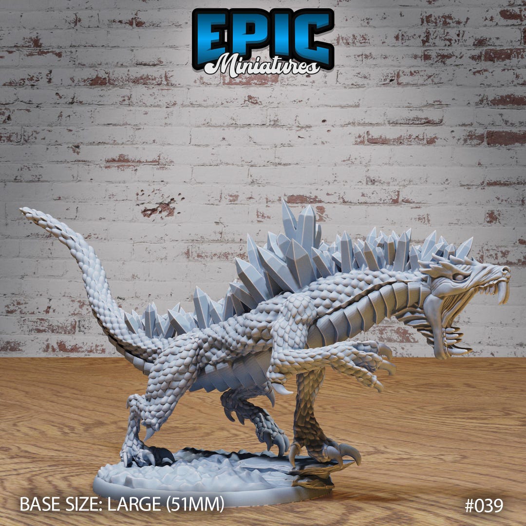 Crystal Drake (4 Variations) by Epic Miniatures |lizardfolk Army| DND ...