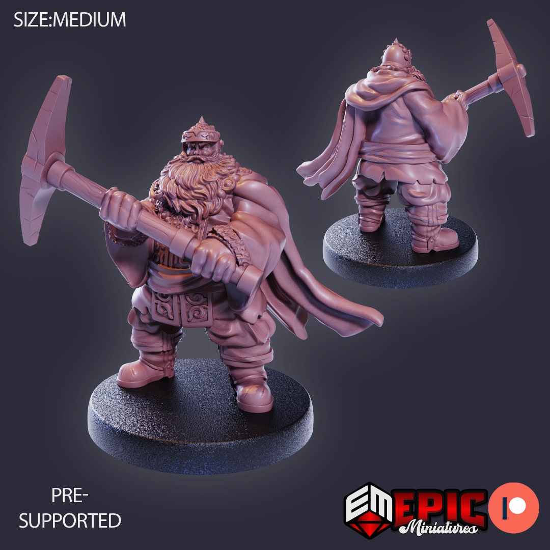 Fire Dwarfs by Epic Miniatures| Burning Lands Set 38|TTRPG|DND ...