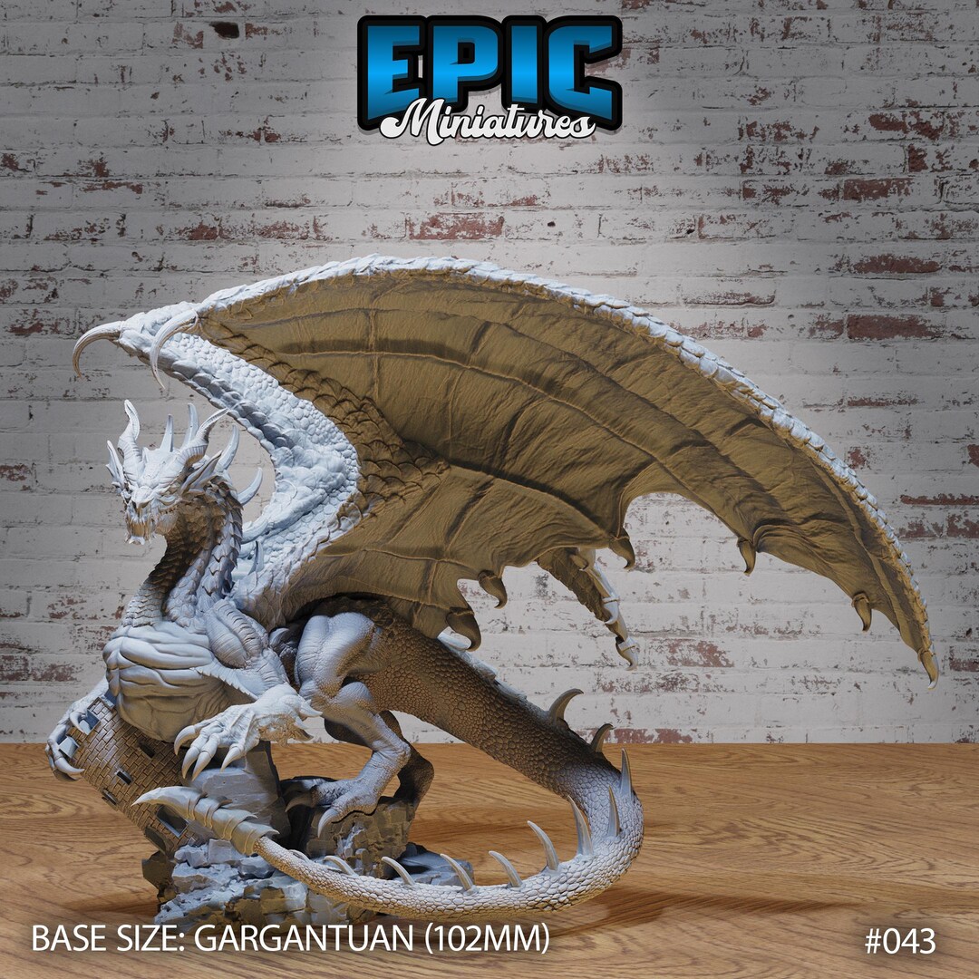Chaos Red Dragon (3 Variations) by Epic Miniatures |dwarf Army| DND | D ...