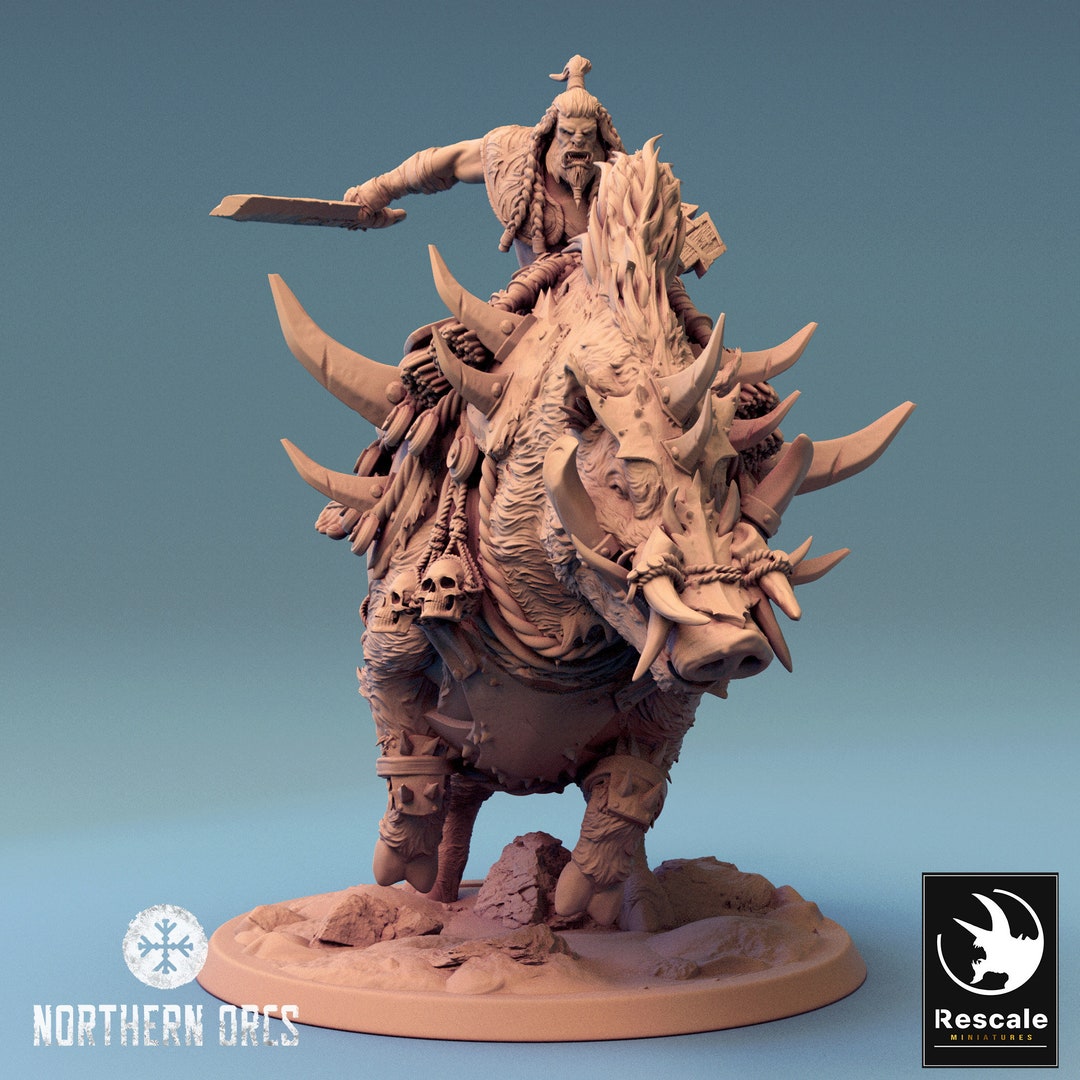 Boars – Mounted, Saddle, Wild Versions by Rescale Miniatures| Northern ...