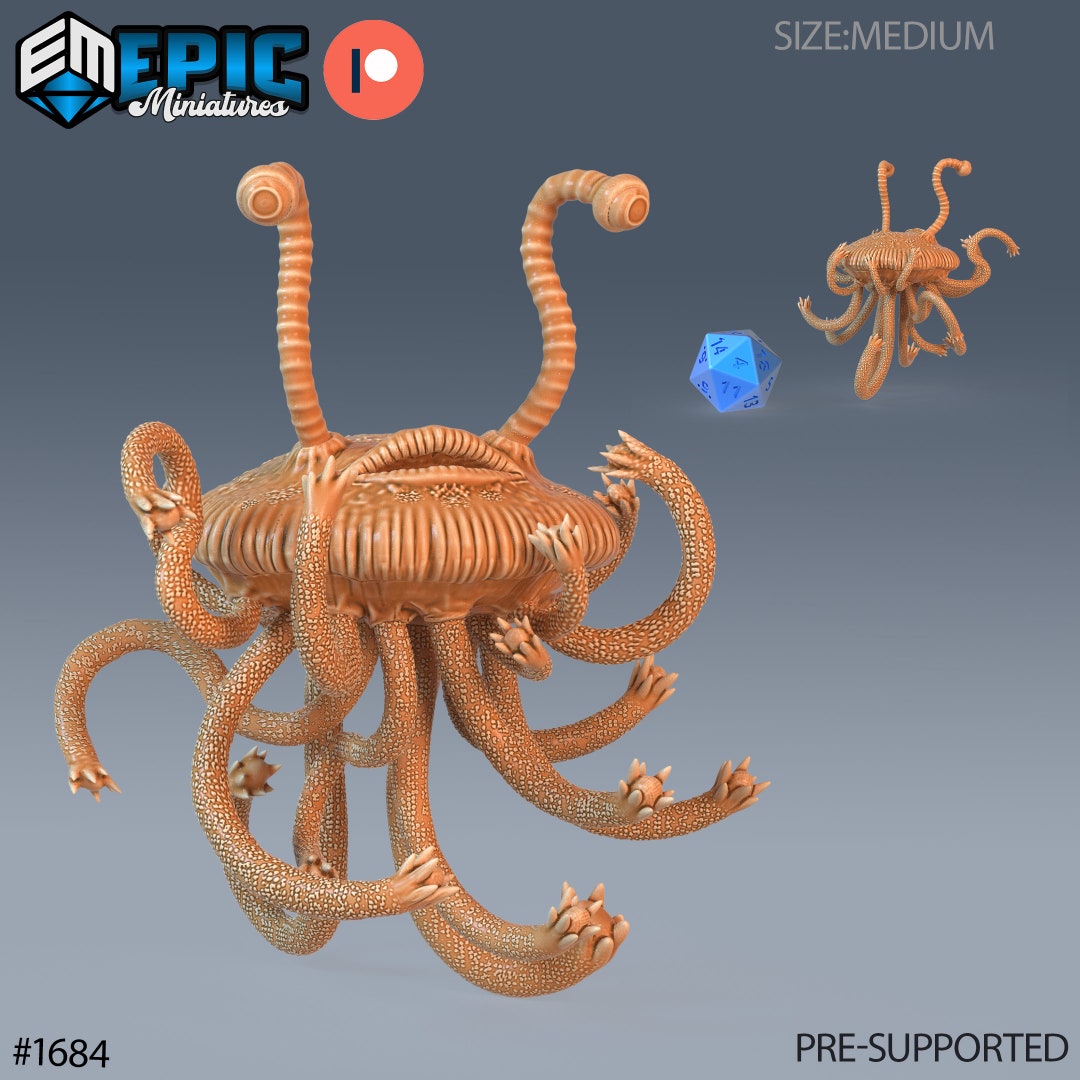 Flumpf Jellyfish by Epic Miniatures| Caves of Despair Set 44|TTRPG|DND ...