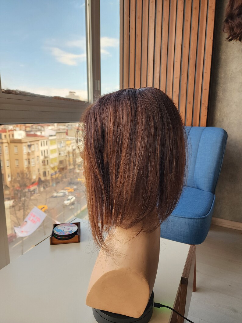 Skin Base Topper, Natural Look Hair Topper,human Hair Topper,brown ...