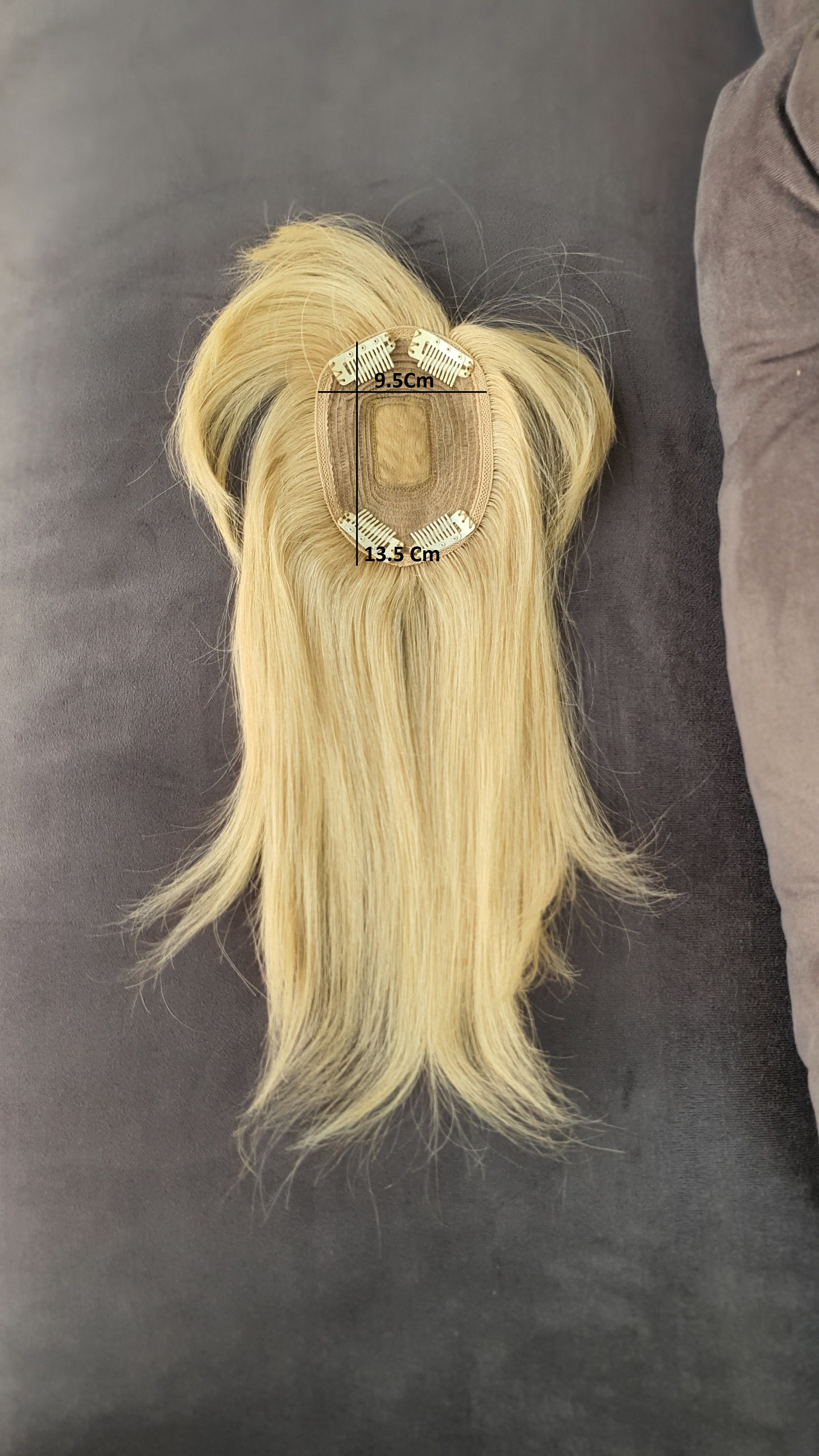 Skin Base Topper, Natural Look Hair Topper,human Hair Blonde Topper ...