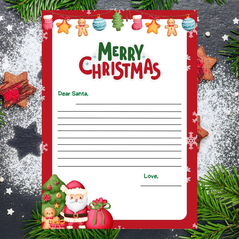 Letter for Santa Printable Letter From Santa Santa Letter - Etsy