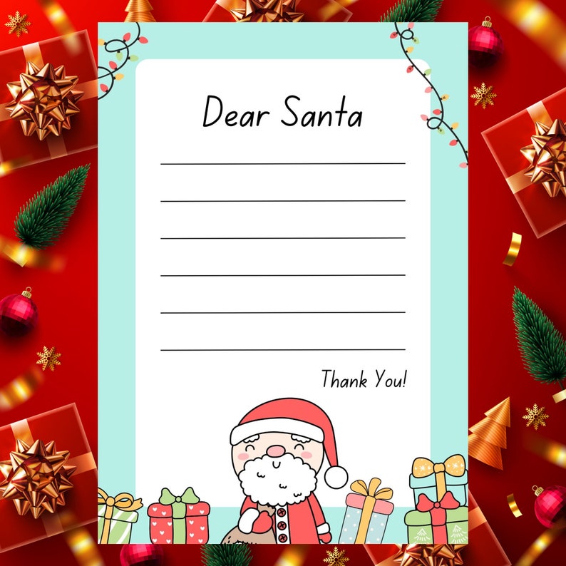Letter for Santa Printable Letter From Santa Santa Letter - Etsy