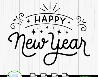 Happy New Year Dot SVG, New Year Svg, Merry Christmas Svg, Cheers to ...