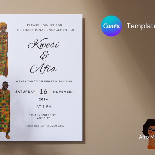 Ghana Invitation Cards - Etsy