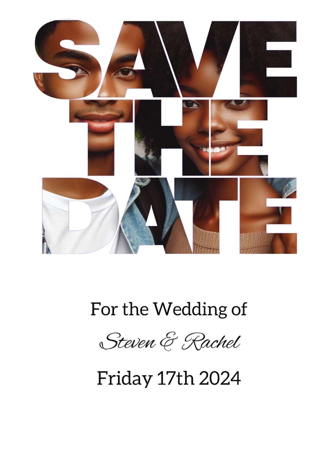 Save the Date Wedding Template Save the Date Template With - Etsy