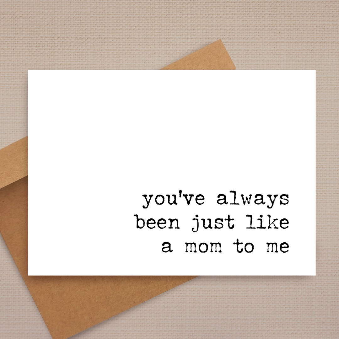 Funny Mother's Day Card / Just Like a Mom to Me / Funny Card / Sweet ...