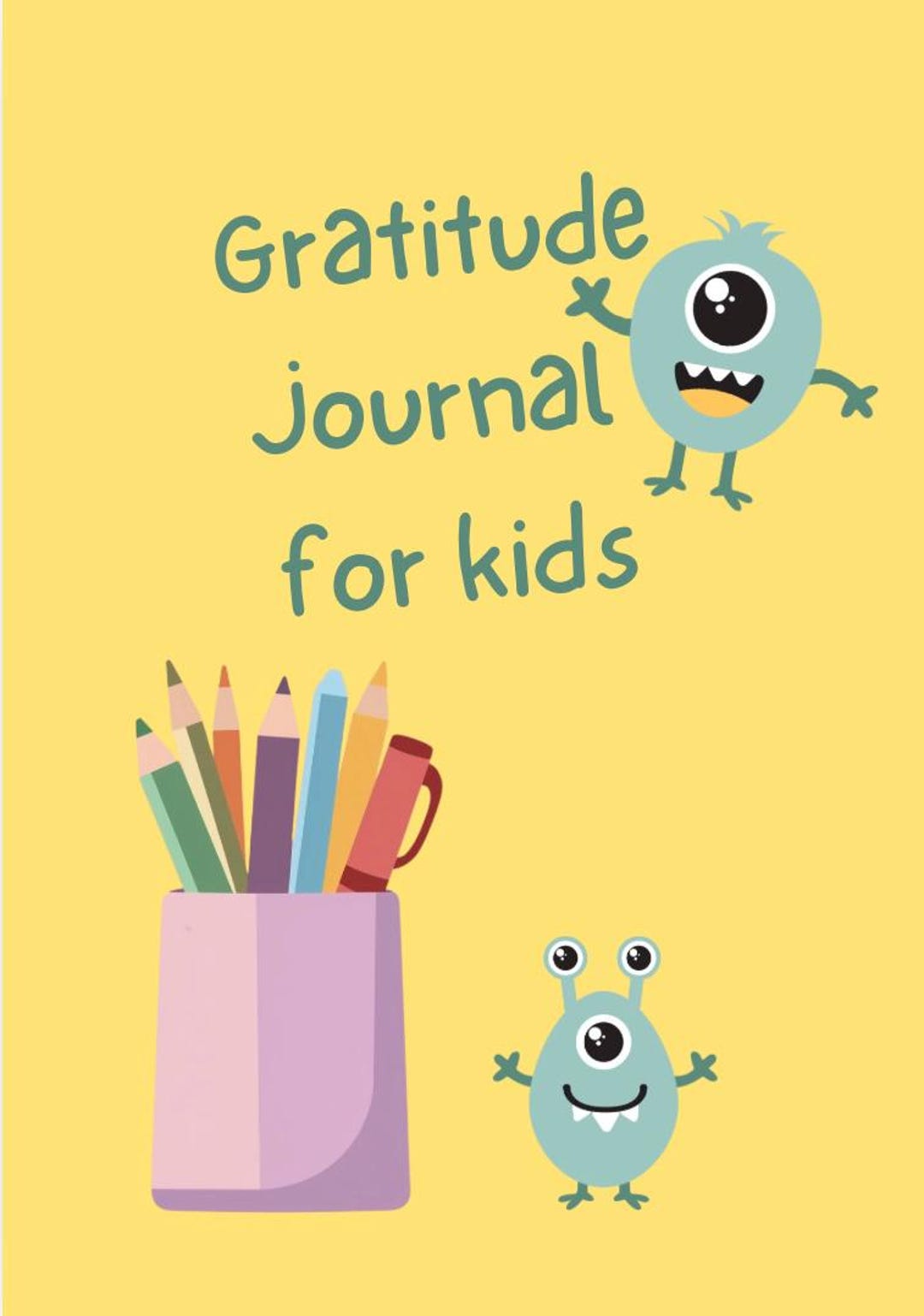 Kids Gratitude Journal Printable – Daily, Weekly Pages (ages 5-10) (PDF ...