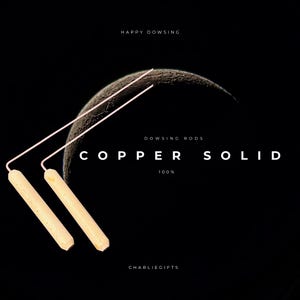 Pair 100 % Solid Copper Dowsing Rods - 2pcs Handmade Pure Copper ...