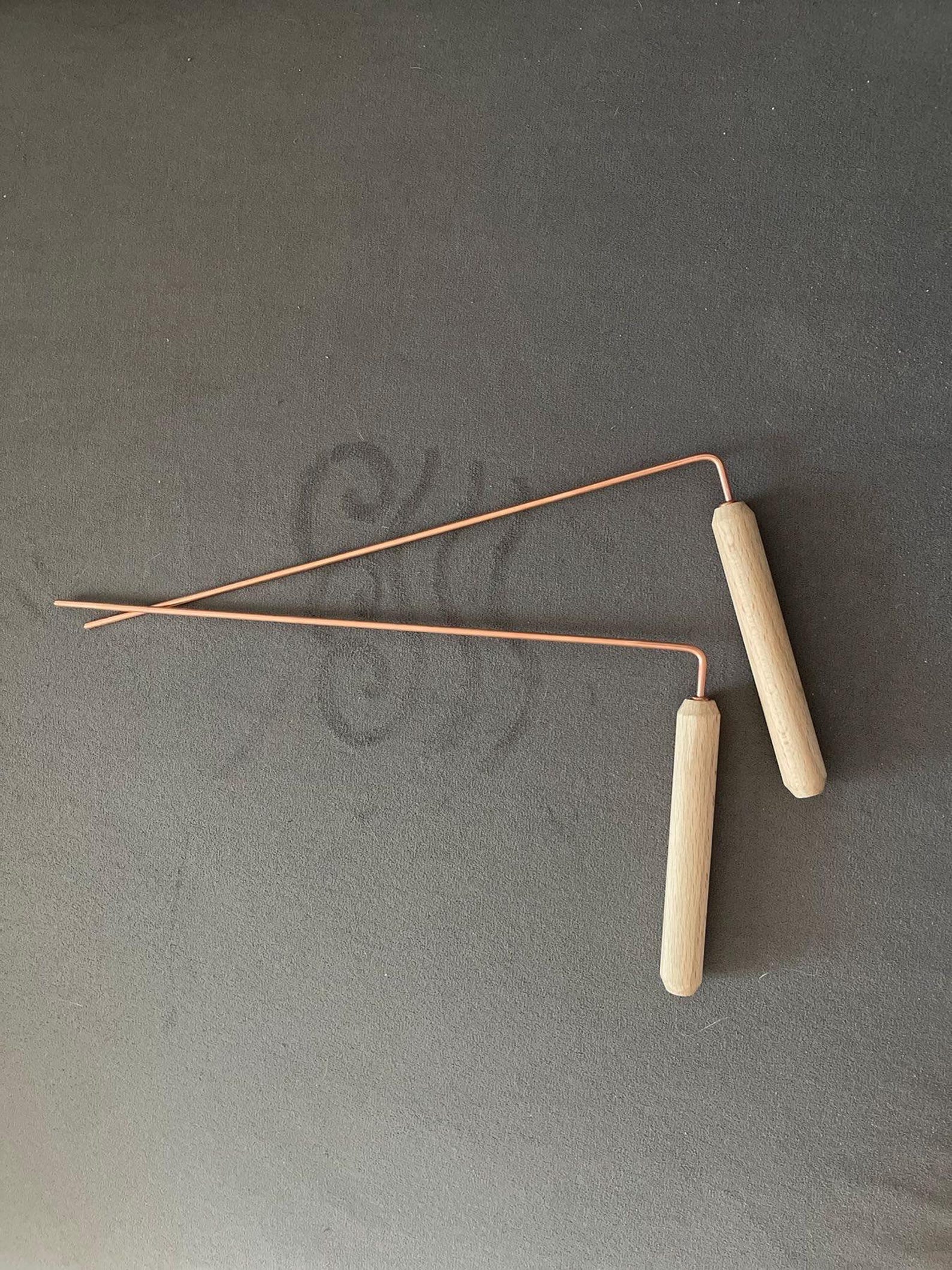 Pair 100 % Professional Solid Copper Dowsing Rods - 2pcs Handmade Pure ...