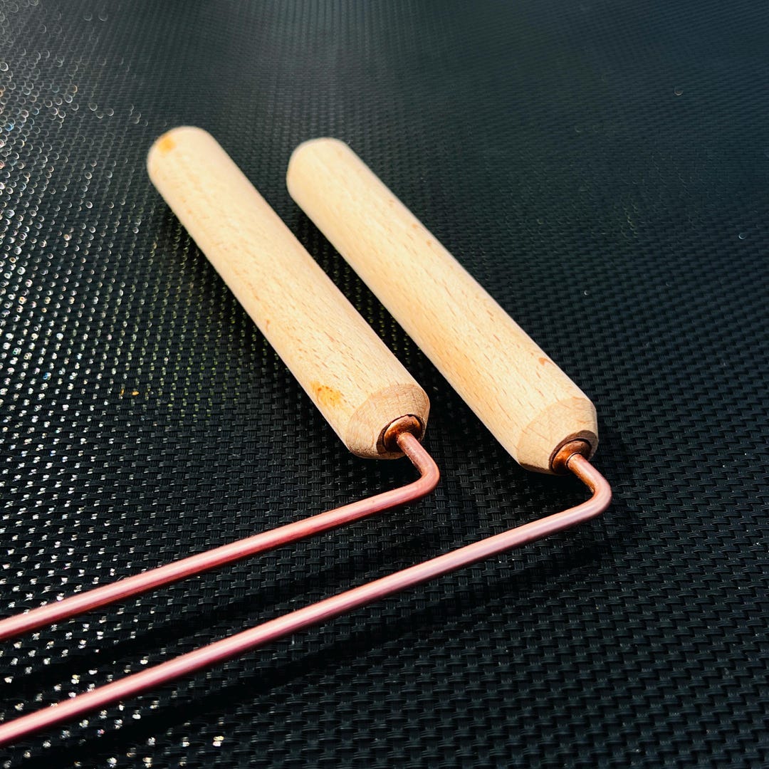 Pair 100 % Solid Copper Dowsing Rods - 2pcs Handmade Pure Copper ...