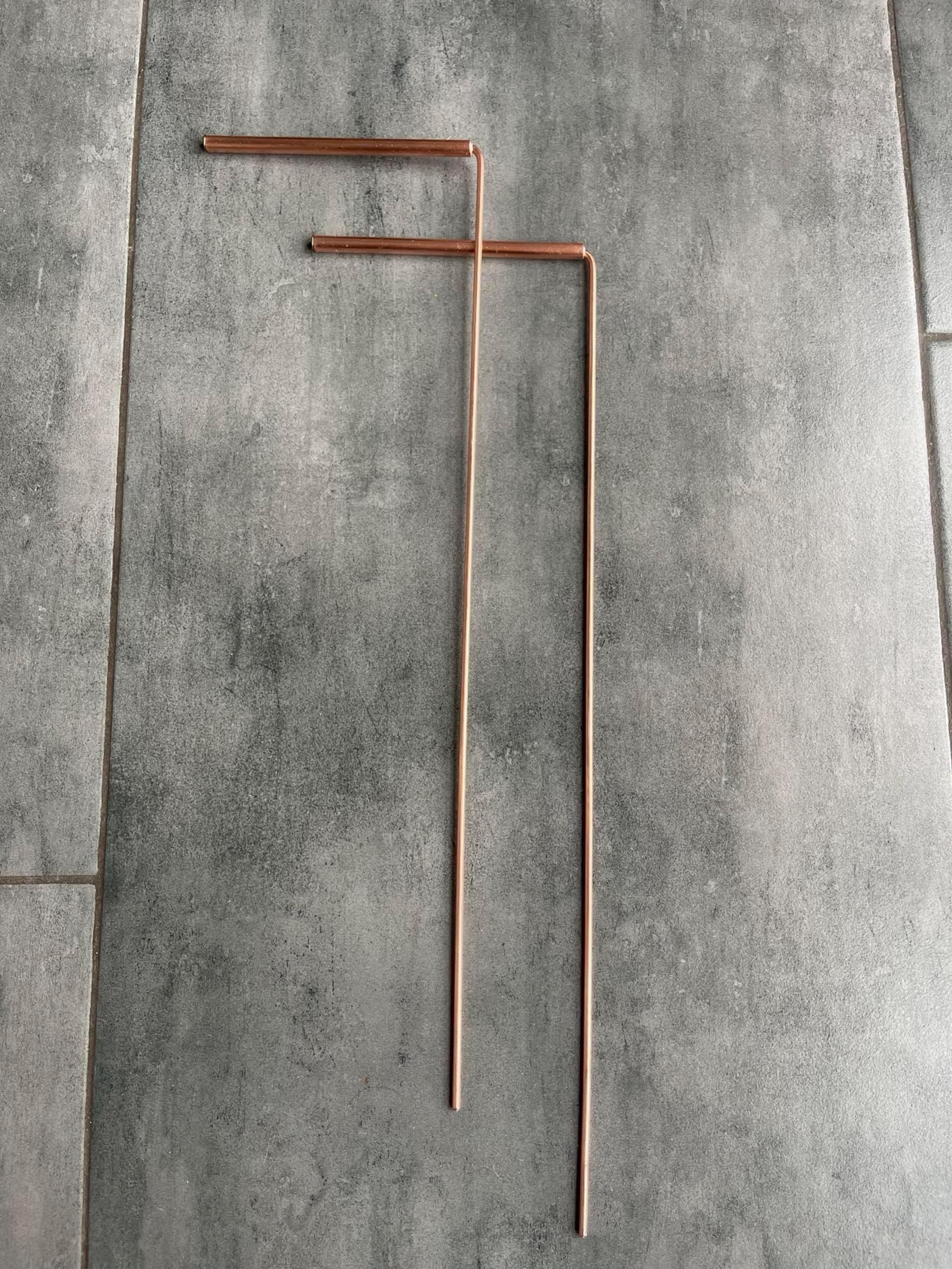 Professional Pure Copper Dowsing Rods 14' With Solid Copper Handles - Etsy