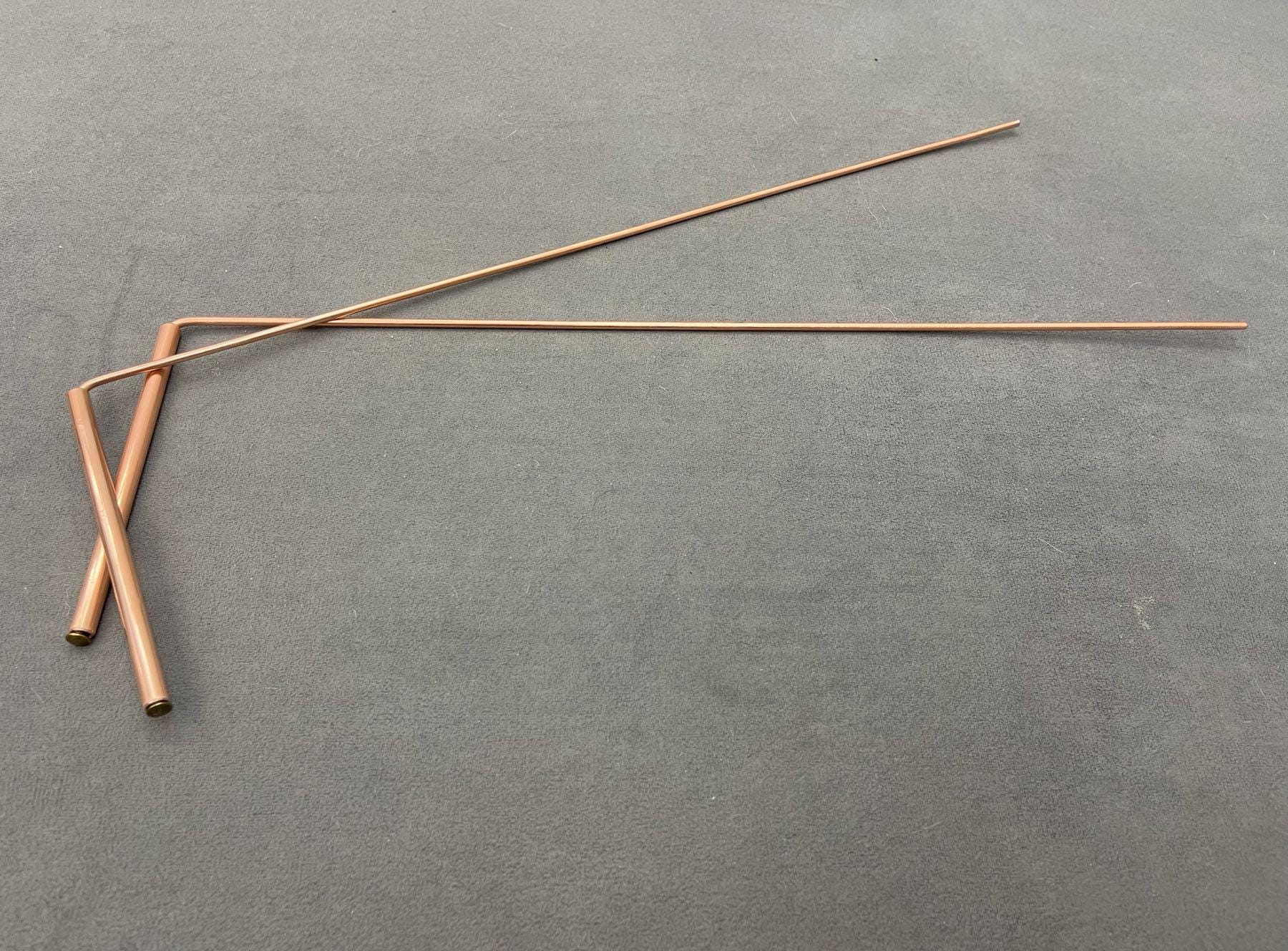 Professional Pure Copper Dowsing Rods 14' With Solid Copper Handles - Etsy