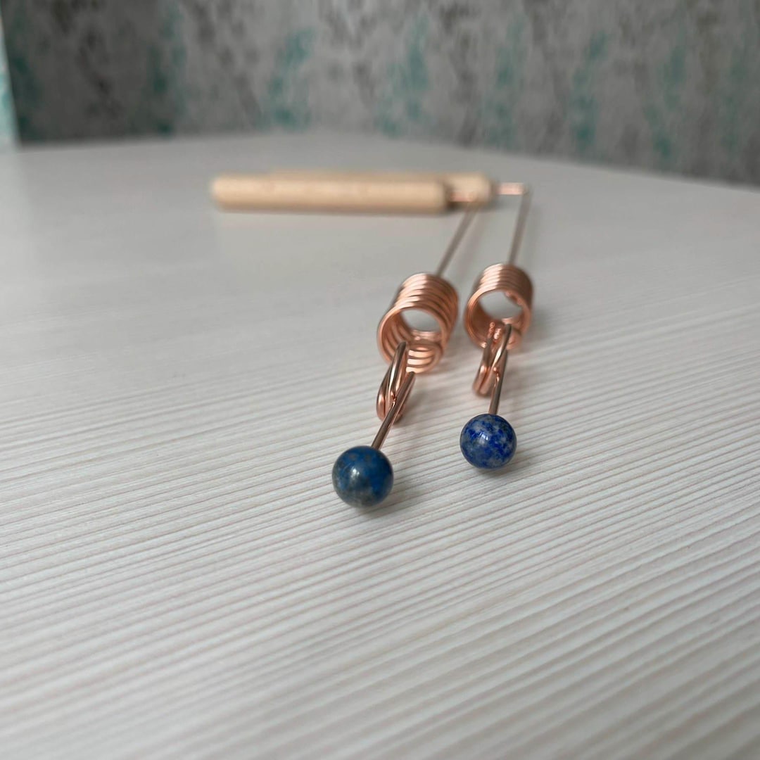 2pcs Lapis Lazuli Copper Dowsing Rods With Crystals - Etsy