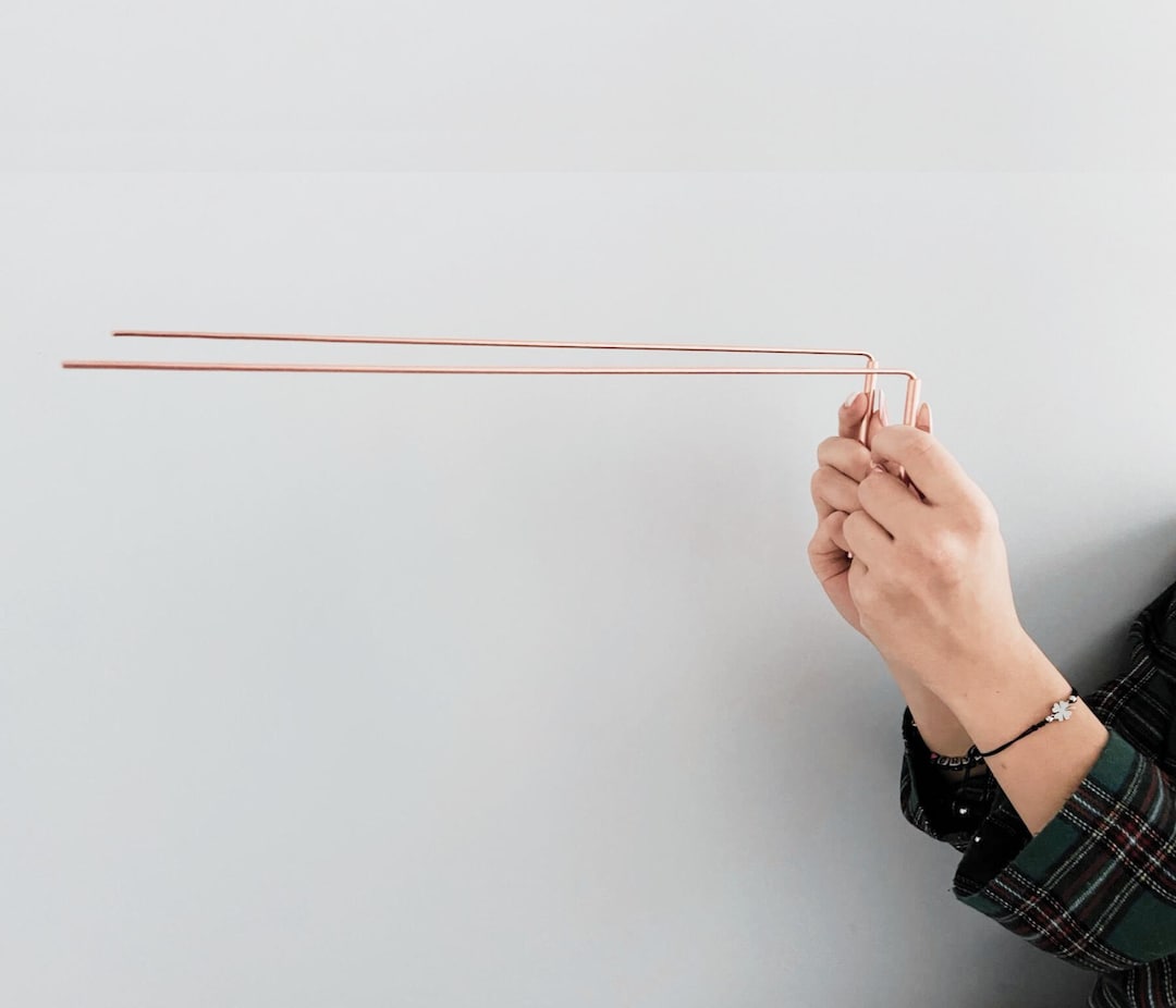 Professional Pure Copper Dowsing Rods 14' With Solid Copper Handles - Etsy