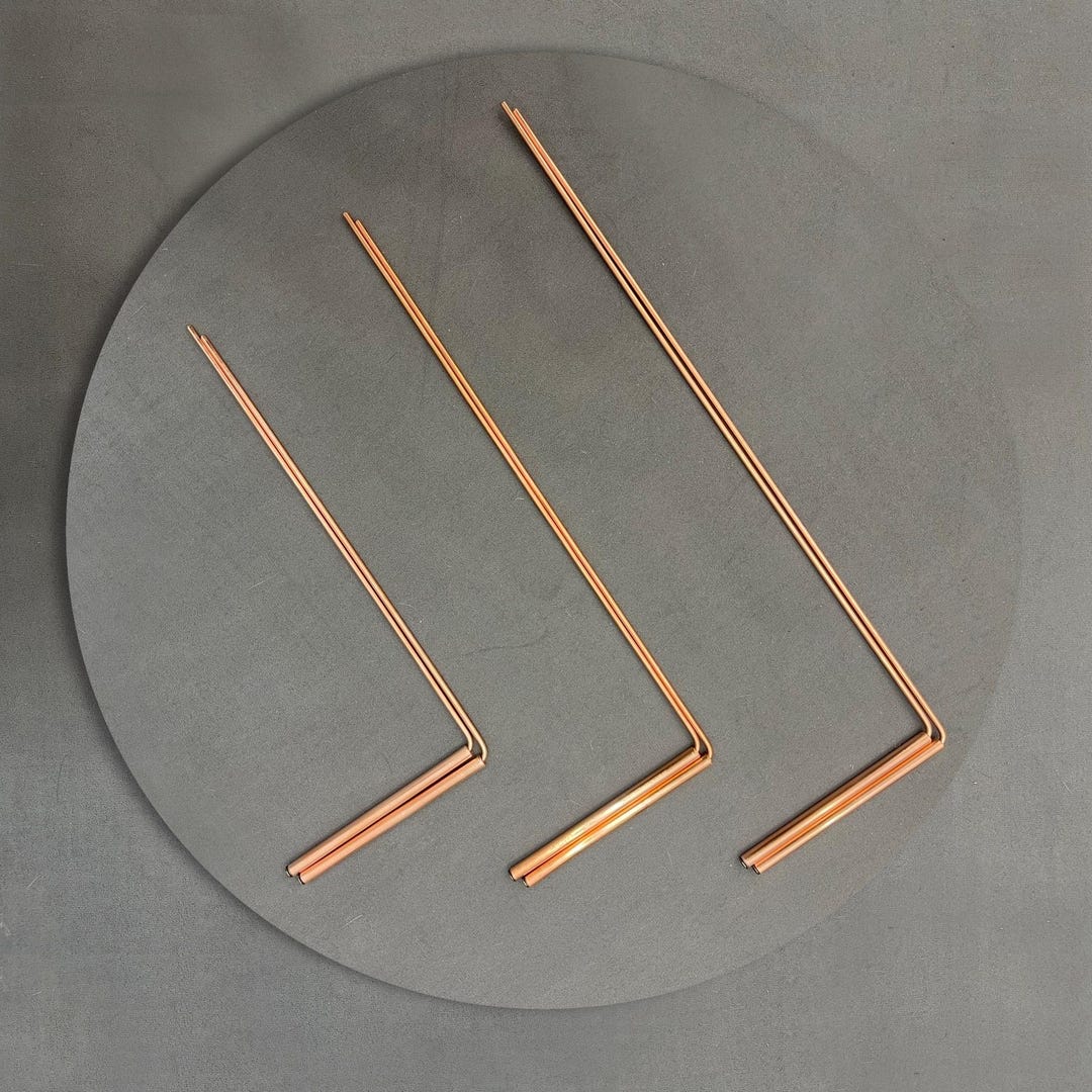 2pcs 100% Copper Solid Dowsing Rods - Different Size - Etsy