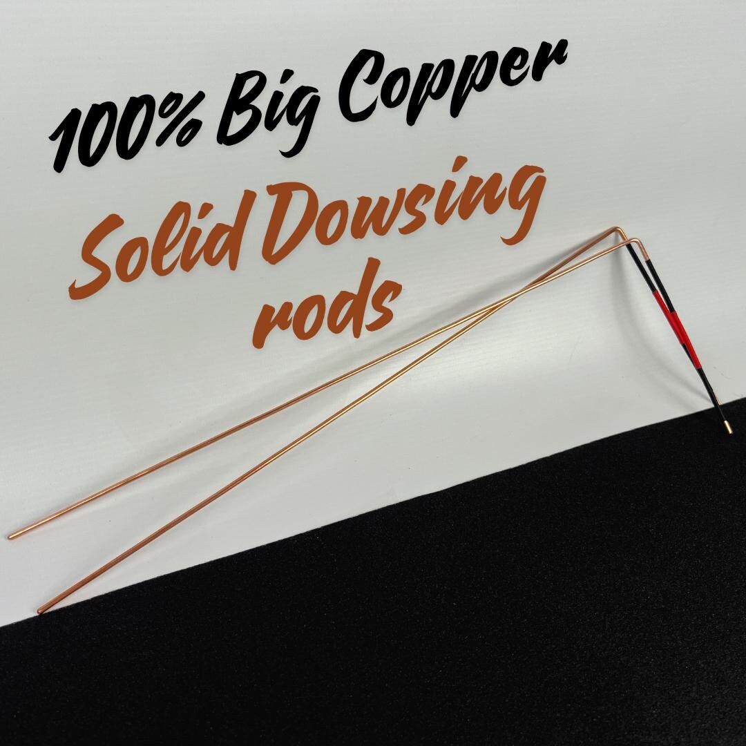 100 % Big Copper Solid Dowsing Rods 2pcs Divination Rods With Copper ...