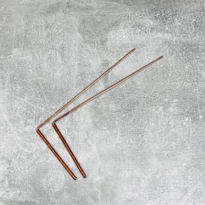 2pcs 100% Copper Solid Dowsing Rods - Pair Divination Rod With Copper ...