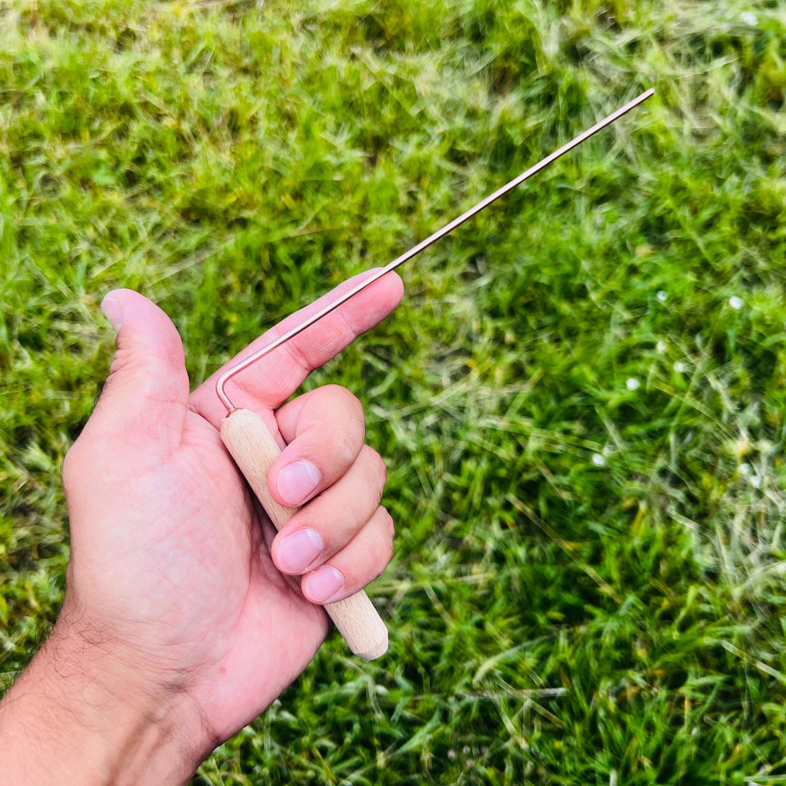 Pair 100 % Solid Copper Dowsing Rods - 2pcs Handmade Pure Copper ...