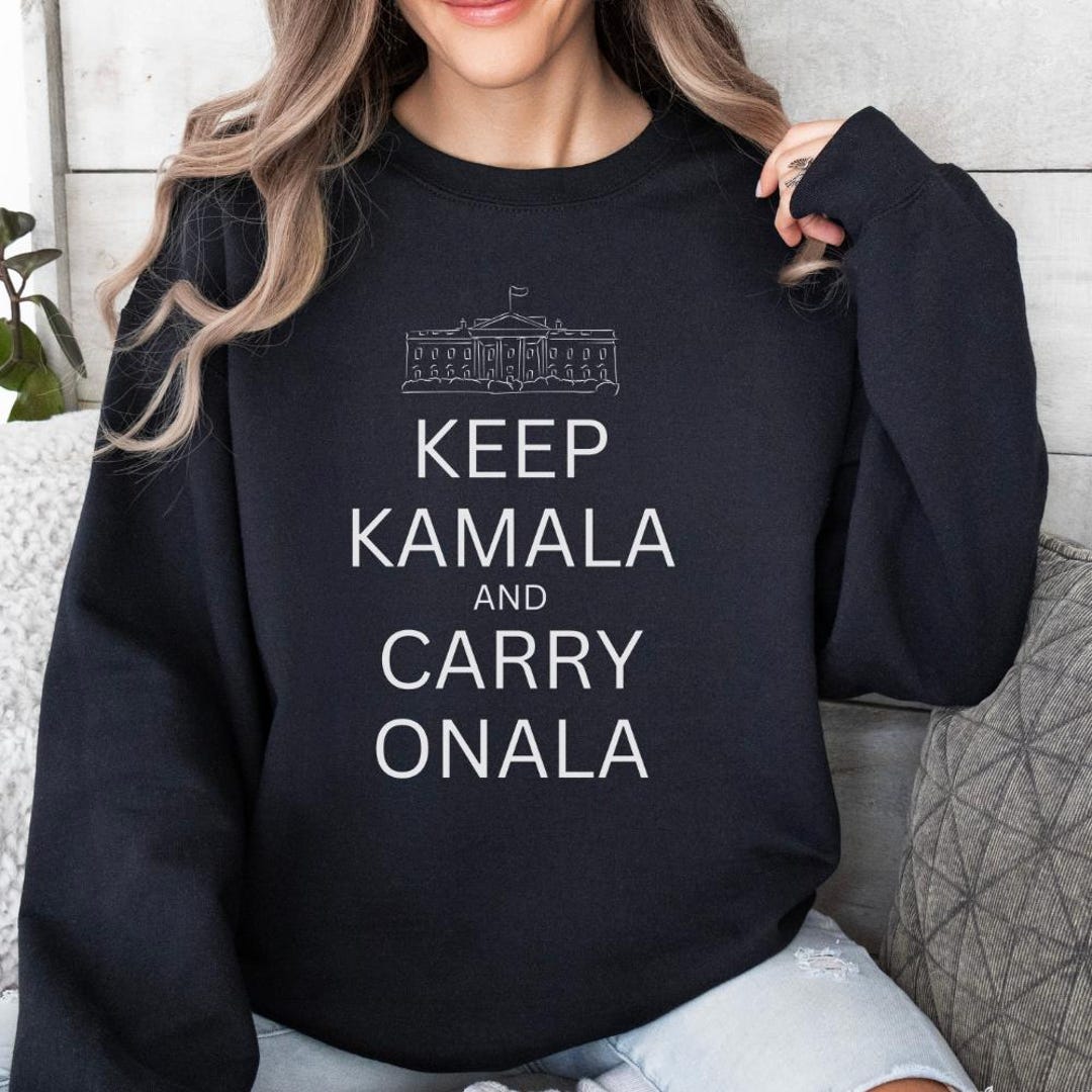Keep Kamala and Carry On-ala Sweatshirt, Funny Kamala Harris Merch ...