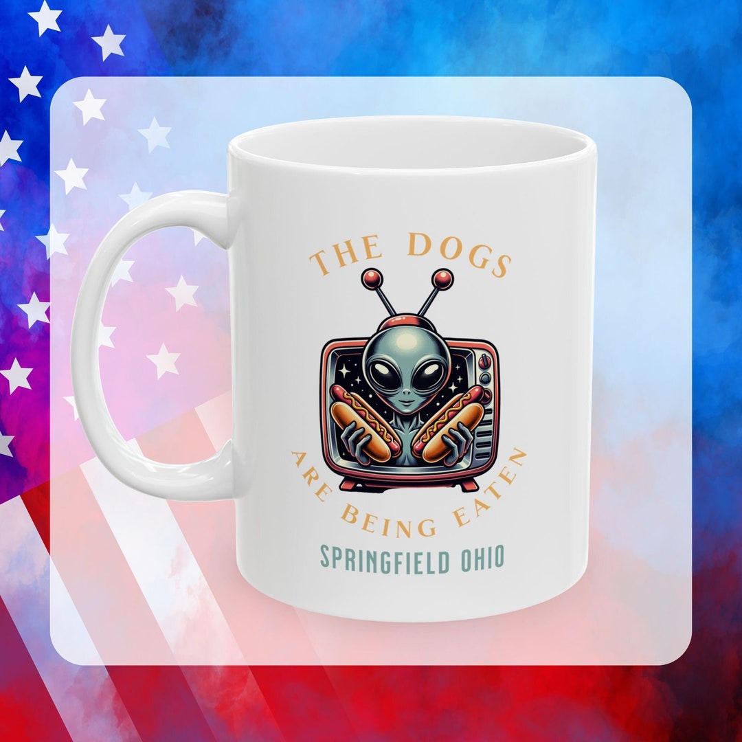 Funny Political Coffee Mug, Springfield Ohio, Eating Pets Cats Dogs ...