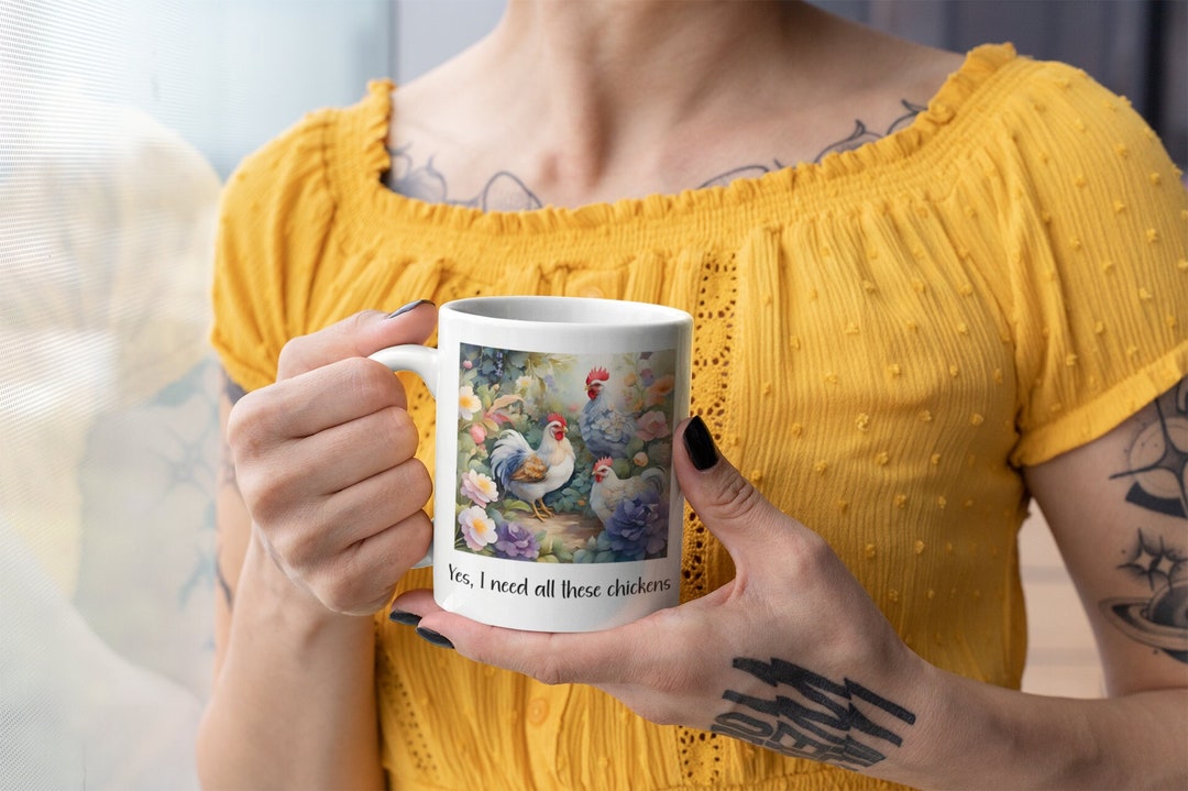 Funny Chicken Mug, Backyard Chicken Farm, Pet Hen Coffee Cup, Office ...