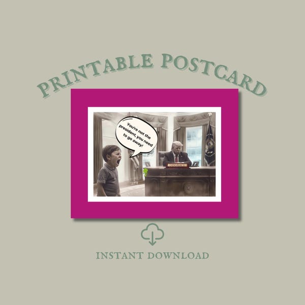 Postcards Anti Trump - Etsy