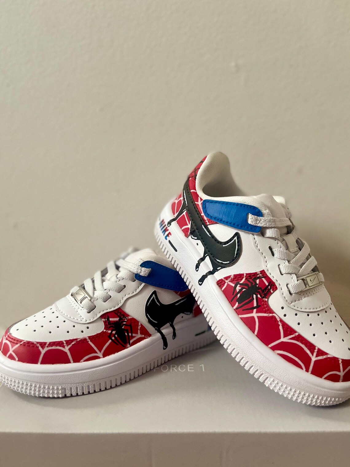 Custom Hand Painted Kid’s Spiderman Air Force 1 Shoes - Etsy