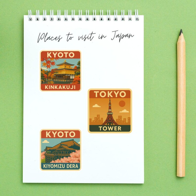 Tokyo Tower Sticker Daytime – Retro Tokyo Skyline Japan Travel Sticker ...