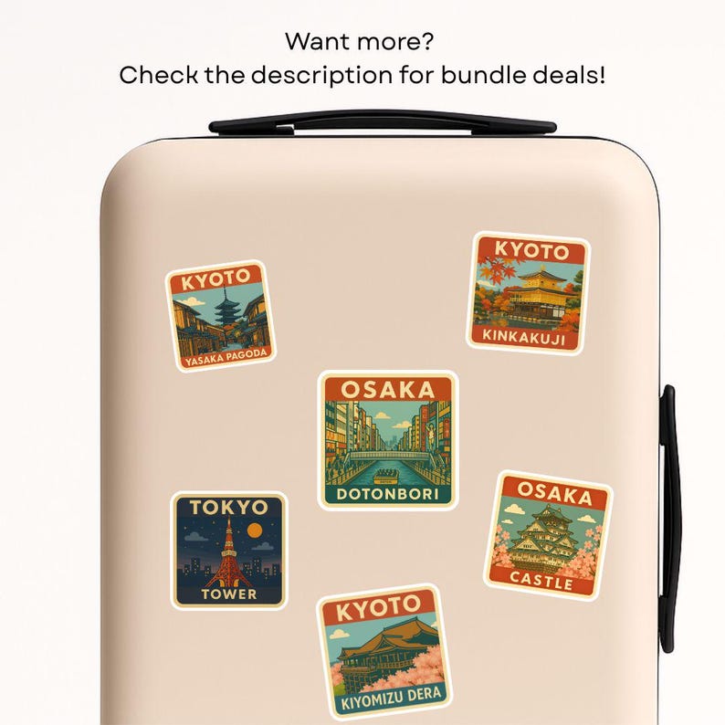 Osaka Dotonbori Sticker Japan Travel Sticker for Scrapbook Journal ...