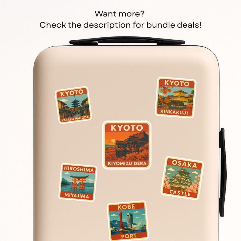 Kiyomizu Dera Kyoto Sticker – Travel Sticker Japan for Scrapbook ...