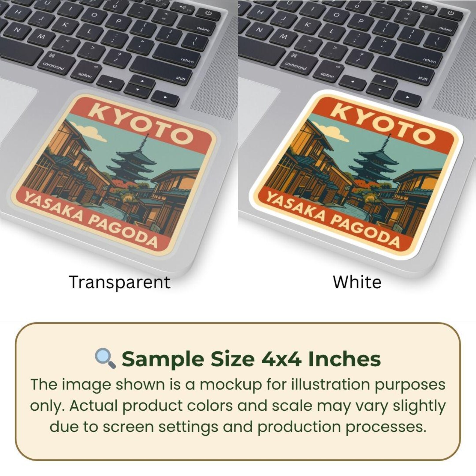 Kyoto Yasaka Pagoda Sticker Japan Travel Sticker for Scrapbook ...