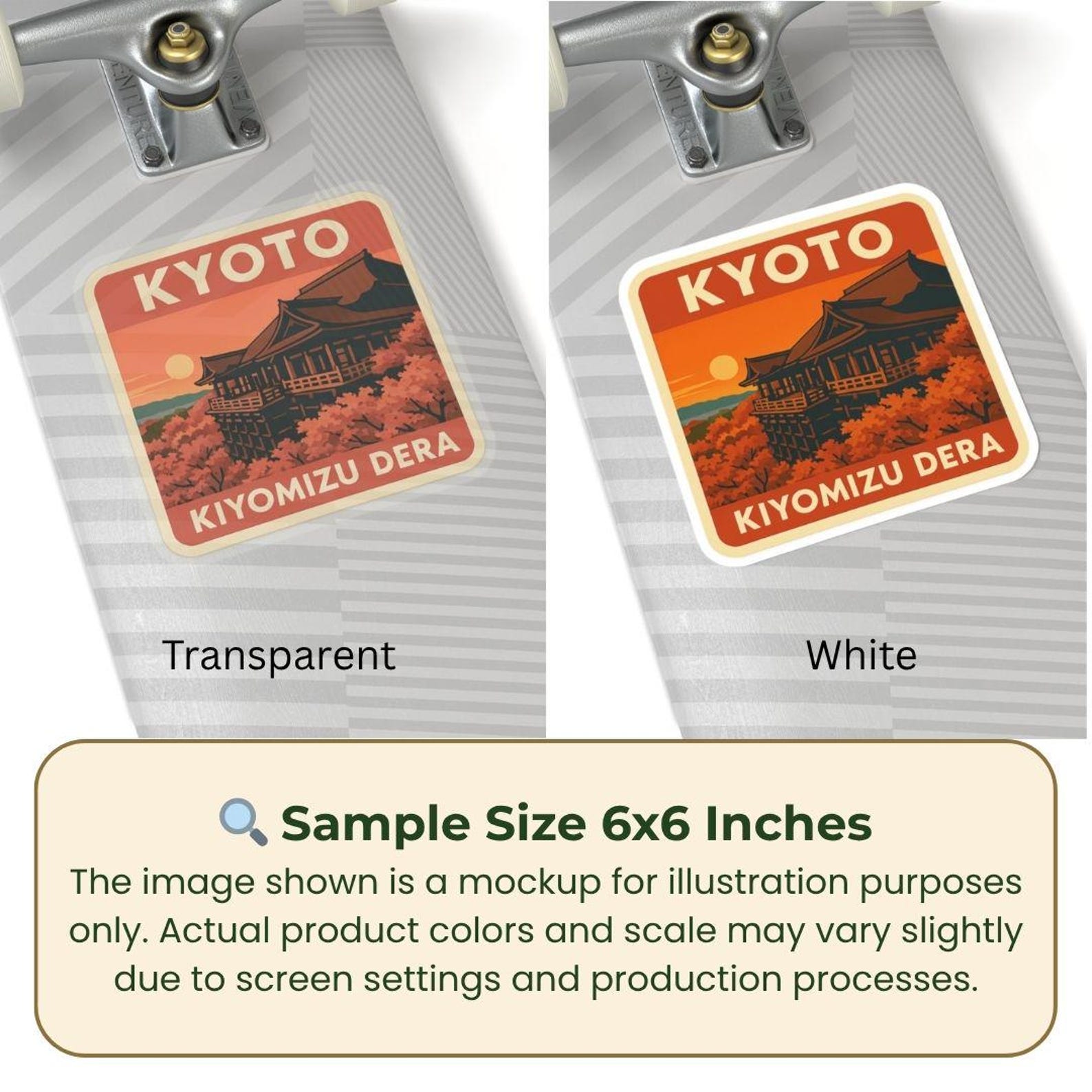 Kiyomizu Dera Kyoto Sticker – Travel Sticker Japan for Scrapbook ...