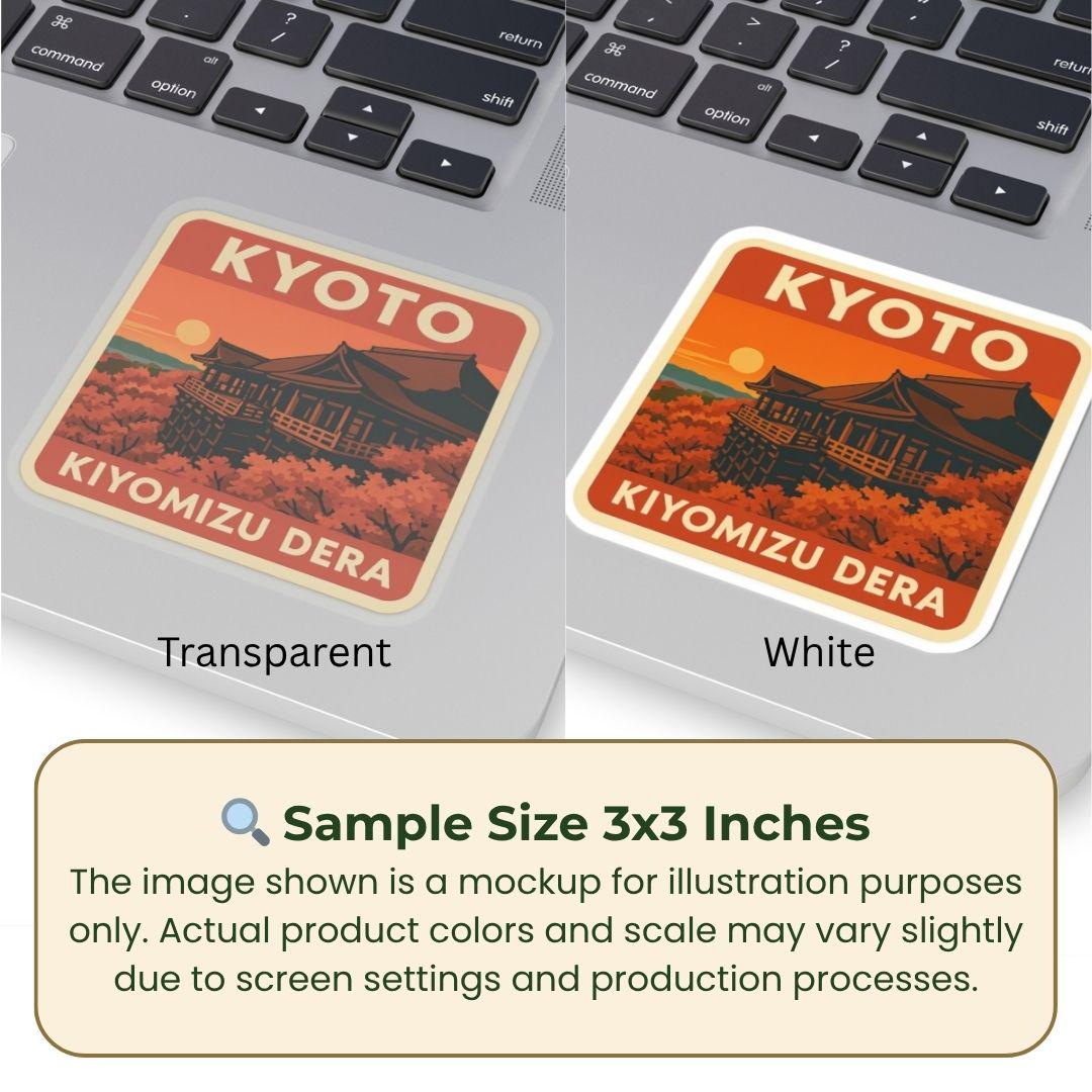 Kiyomizu Dera Kyoto Sticker – Travel Sticker Japan for Scrapbook ...