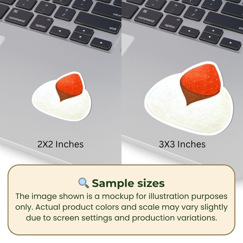 Strawberry Daifuku Sticker, Kawaii Mochi Sticker - Etsy