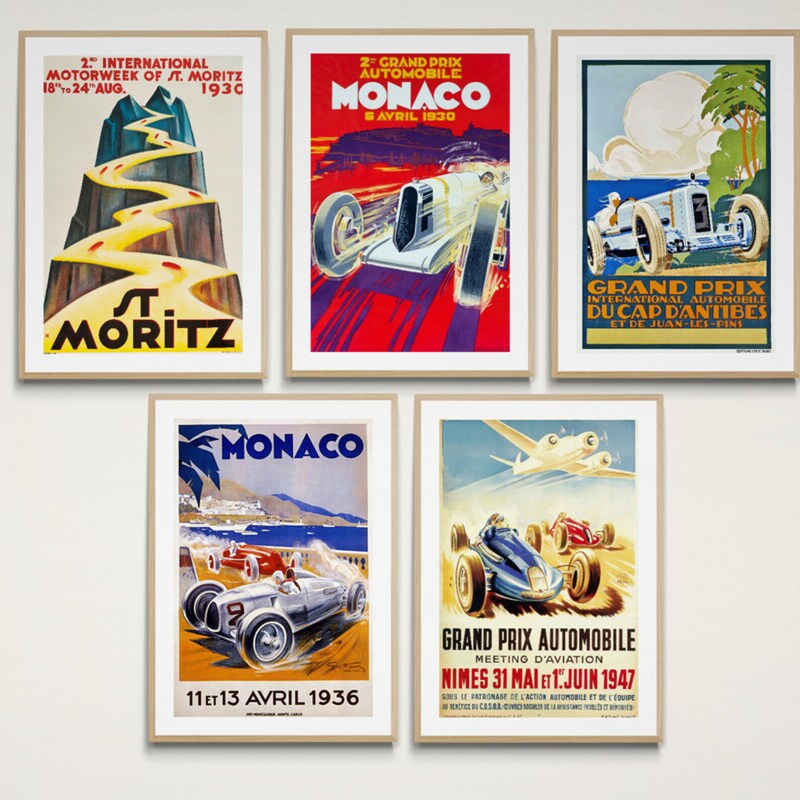 Vintage Race Poster - Etsy