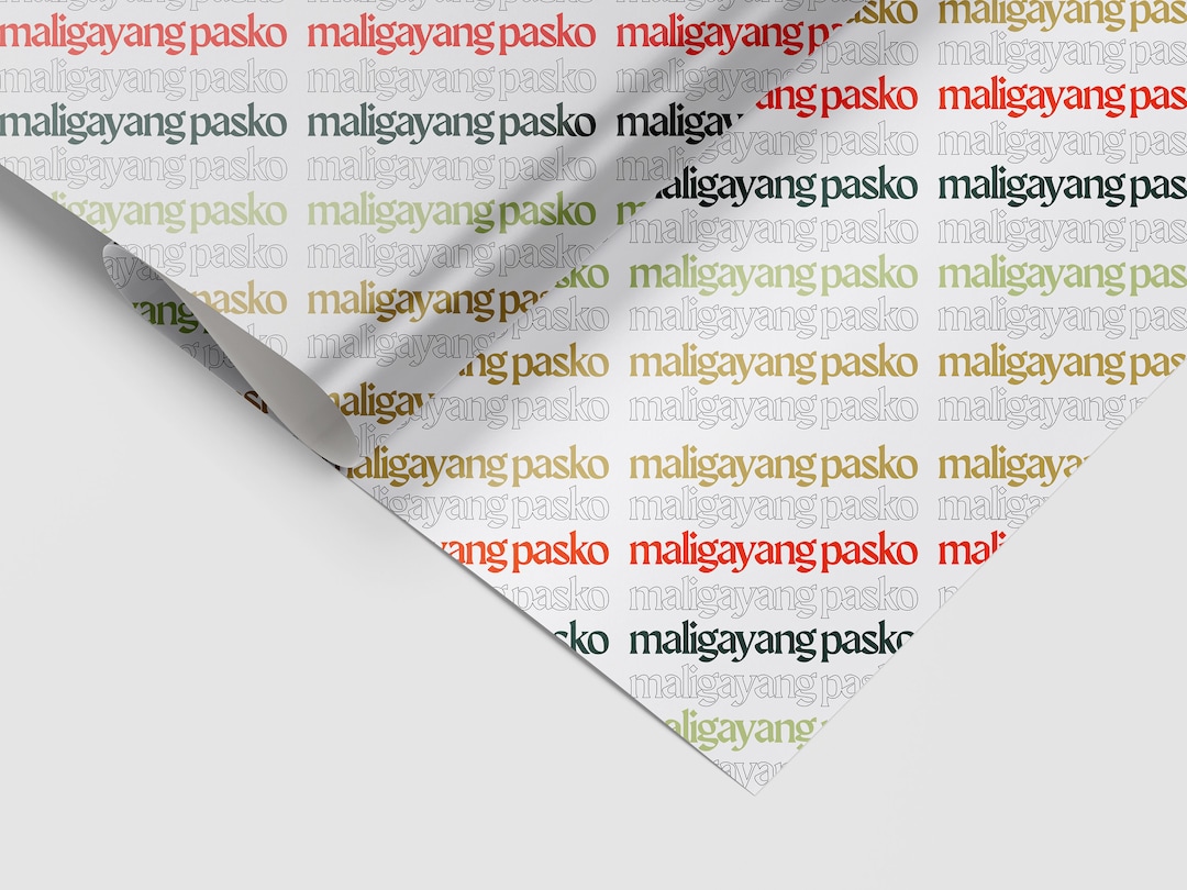 Maligayang Pasko Gift Wrapper Filipino Christmas Gift Wrapper - Etsy