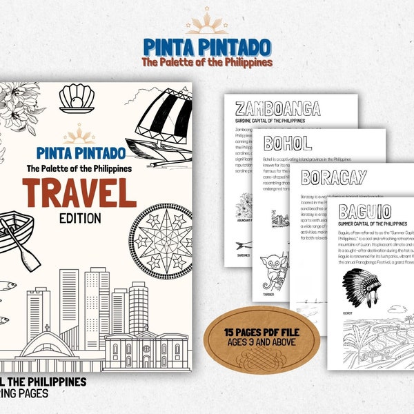 Philippines Coloring Book - Etsy