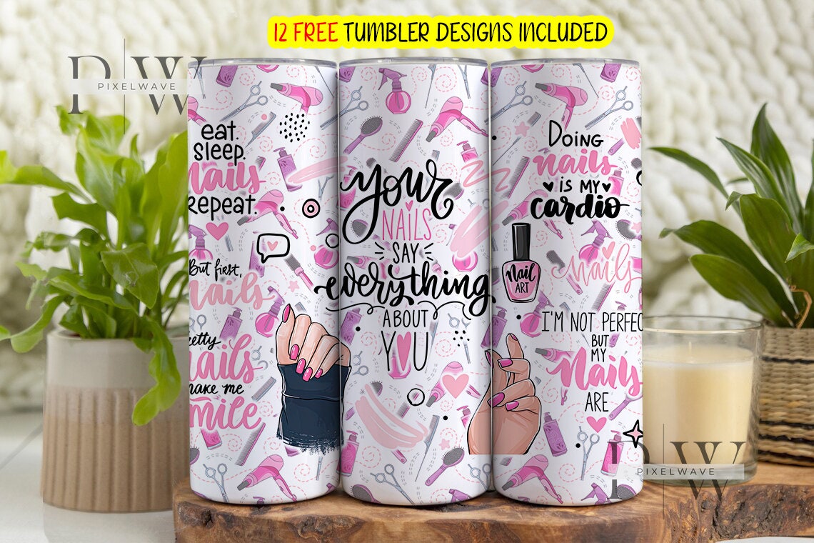 Nail Tech & Hair Sublimation Design PNG, Hair Stylist Sublimation ...