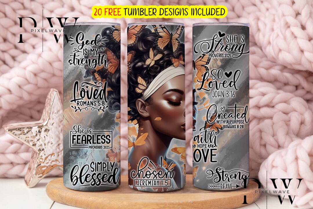 Melanin Lady African American Affirmation PNG Sublimation, Black Woman ...