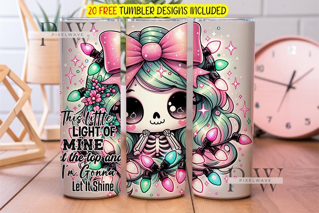 This Little Light of Mine Skeleton Christmas Lights PNG Sublimation ...