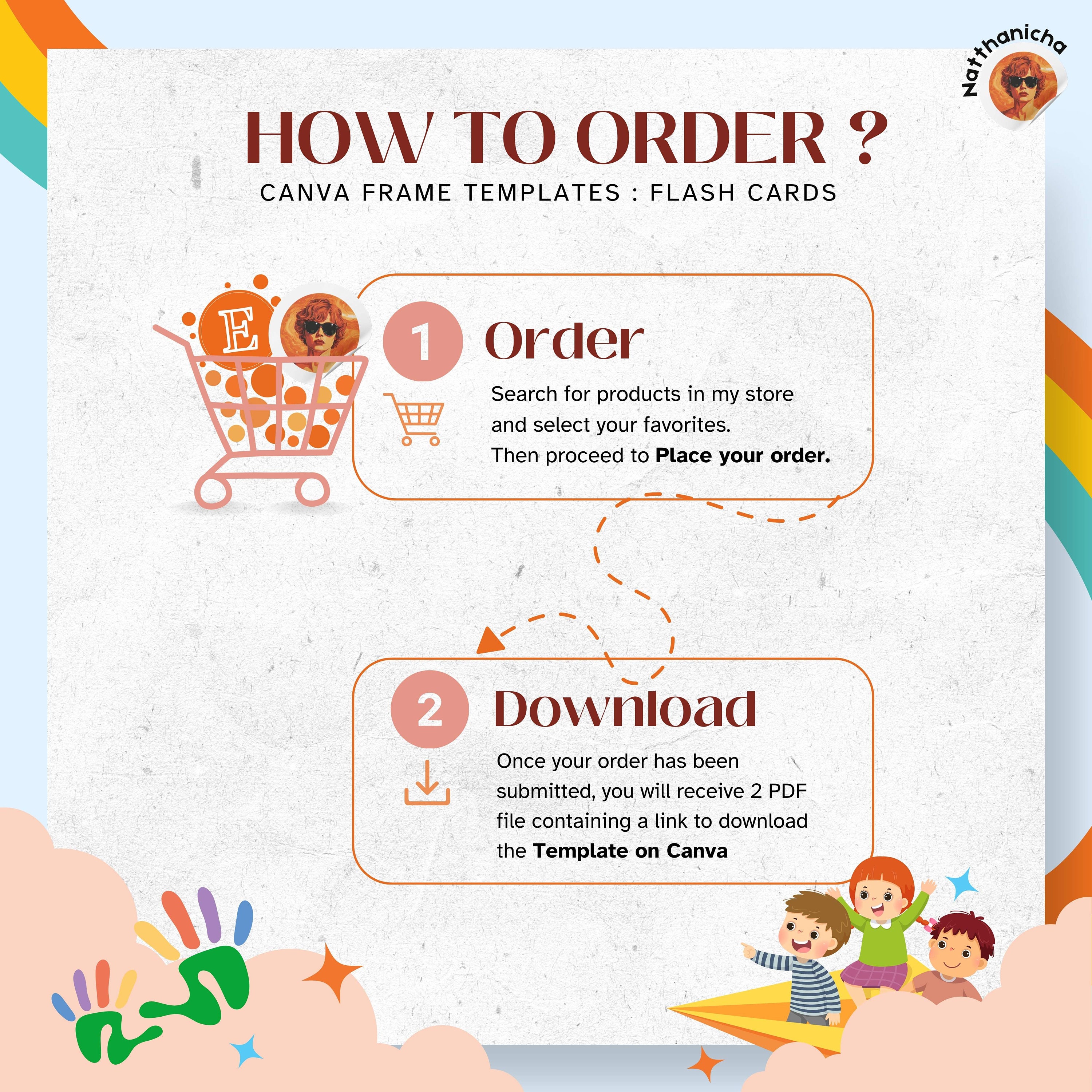 Canva Flash Card Templates: Editable Montessori Cards (PDF Printable ...