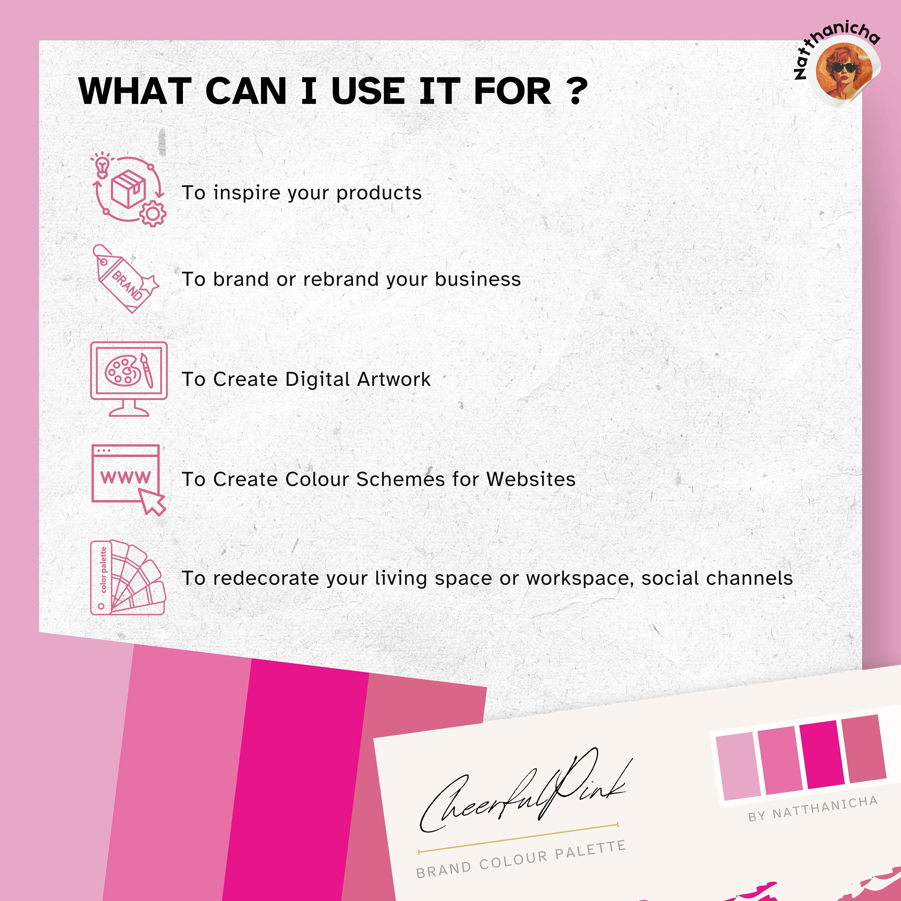 Deluxe Pink Color Palette Editable Canva Color Palette With Hex Codes ...