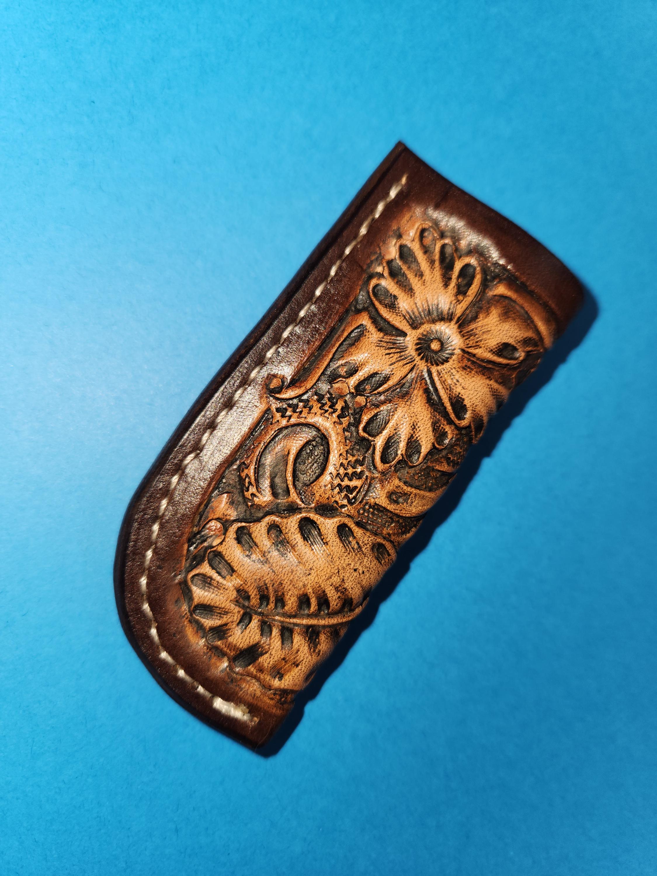 Foldover Knife Sheath. for Double Blade Case Trapper or Similar Style ...